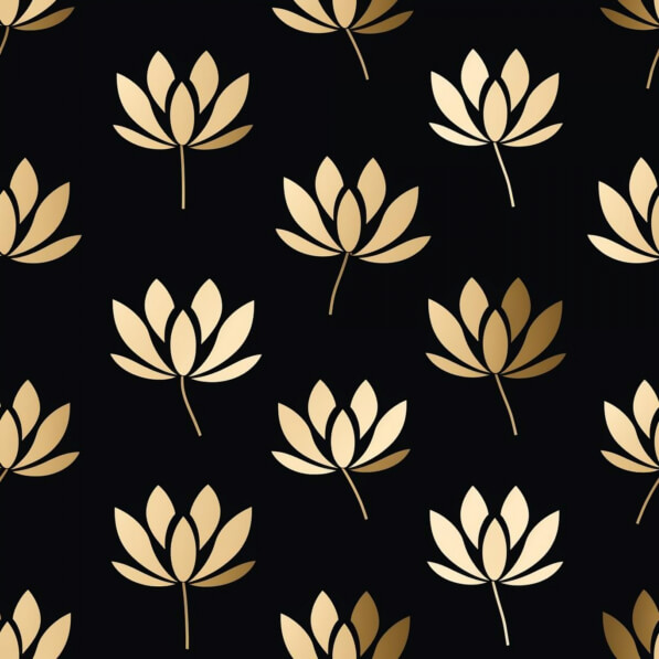 Download Elegant Golden Lotus Flower Pattern Patterns Online - Creative ...