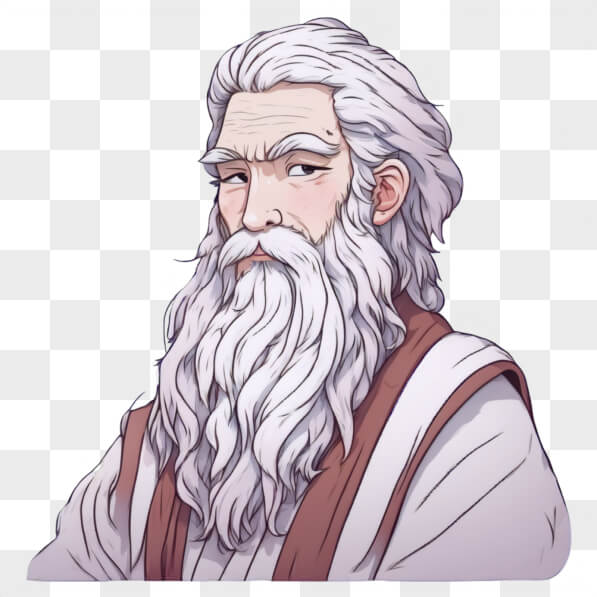 Descarga Ilustración de un Anciano Sabio Cartoons En Línea - Creative ...