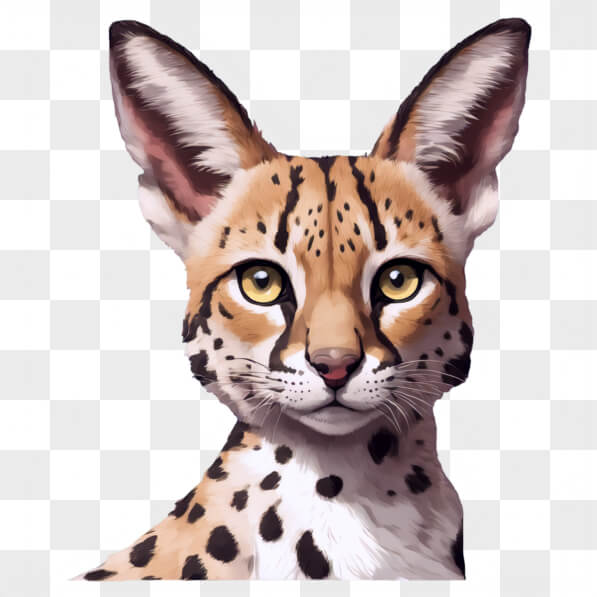 Download Illustrated Serval Cat Cartoons Online - Creative Fabrica