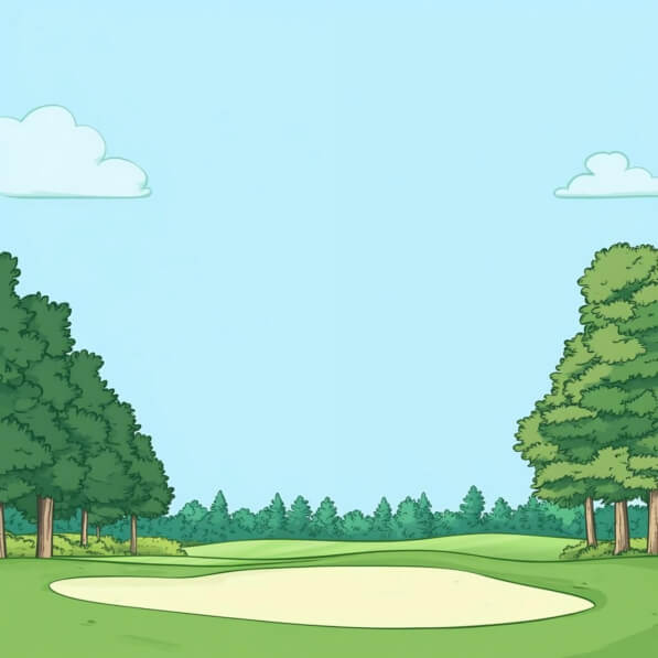 Download Serene Golf Course Landscape Under Blue Sky Backgrounds Online ...