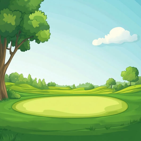 Download Serene Golf Course Landscape with Clear Blue Sky Backgrounds ...
