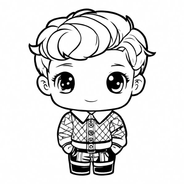 Download Cute Cartoon Character Design Coloring pages Online - Creative ...