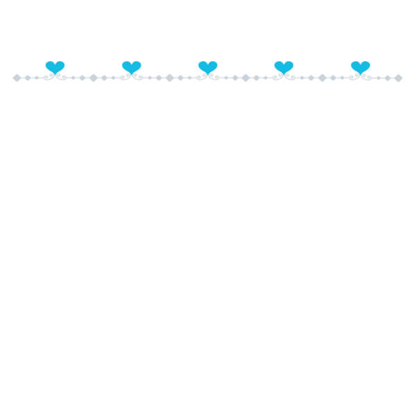 Download Decorative Border of Blue Hearts and Diamonds Borders ...