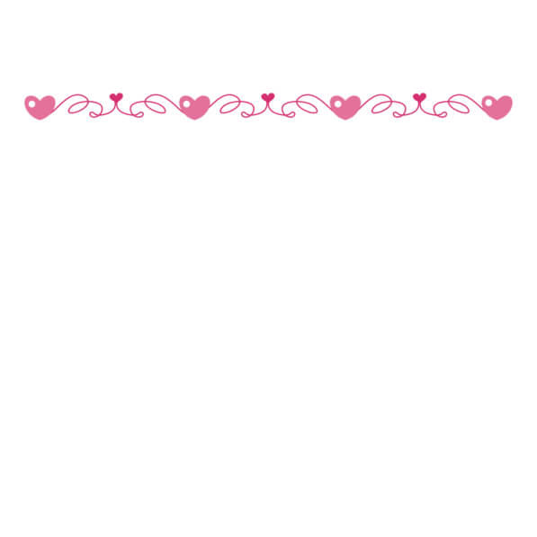 Download Whimsical Decorative Border of Pink Hearts and Swirls Borders ...