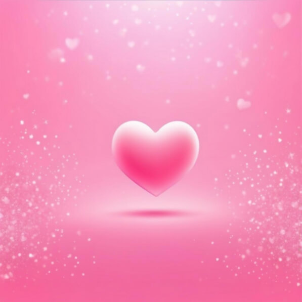 Download Pink Heart on Soft Pink Background Backgrounds Online ...