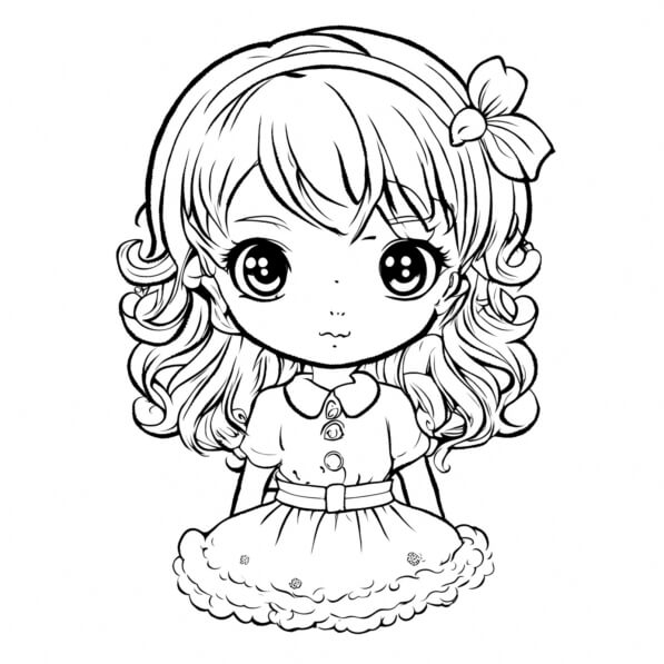Download Cute Cartoon Character Coloring Page Coloring pages Online ...