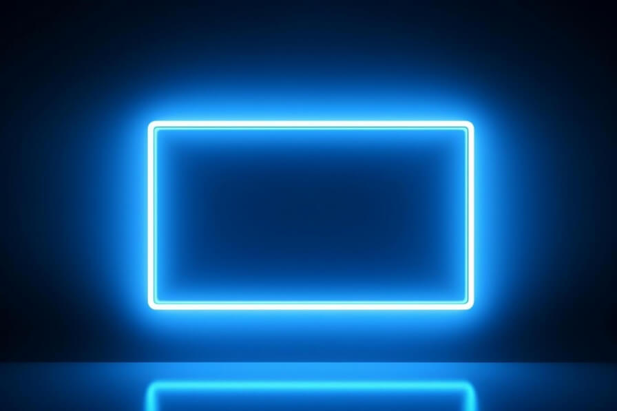 Download Gloeiende Neon Lijst op Donkerblauwe Achtergrond Achtergronden ...