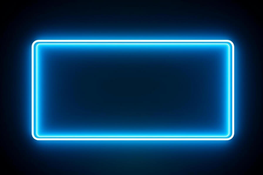Baixe Retângulo Neon Azul Brilhante em Fundo Escuro Backgrounds ...