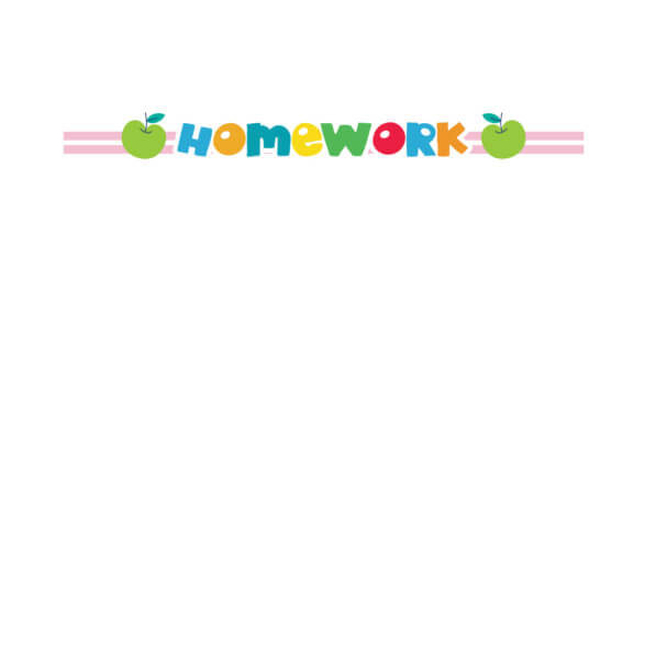 Download Colorful Homework Design Borders & Corners Online - Creative ...