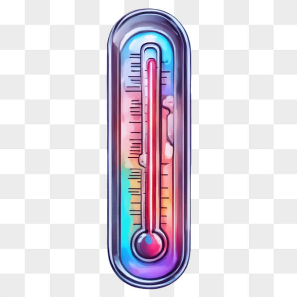 Download Colorful Thermometer with Vibrant Design Cartoons Online ...