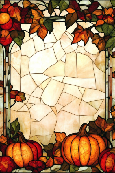 Download Autumn Themed Stained Glass Design Backgrounds Online ...