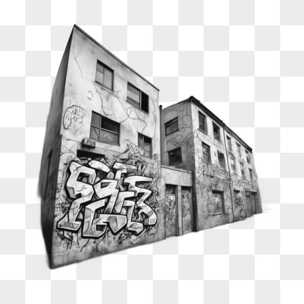 Descarga Edificios con Arte de Graffiti Intrincado Bocetos En Línea ...