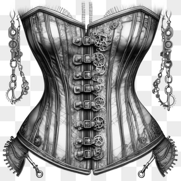 Download Intricate Steampunk Corset Design Sketches Online - Creative ...