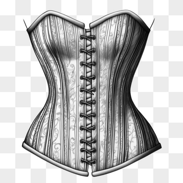Baixe Design Intricado de Corpete Sketches - Creative Fabrica