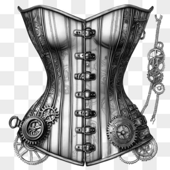 Download Steampunk Corset Design Sketches Online - Creative Fabrica