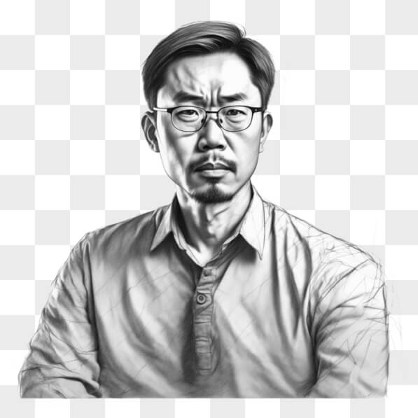 Download Pencil Sketch of a Serious Man Sketches Online - Creative Fabrica