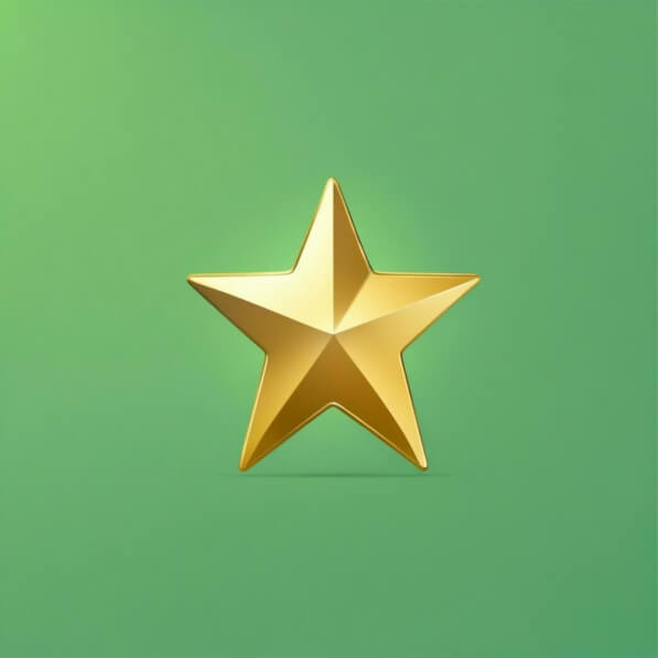 Download Gold Star Icon on Green Background Backgrounds Online ...