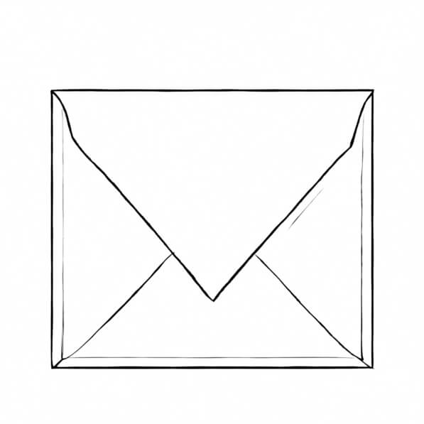 Download Hand-Drawn Envelope Outline Coloring pages Online - Creative ...