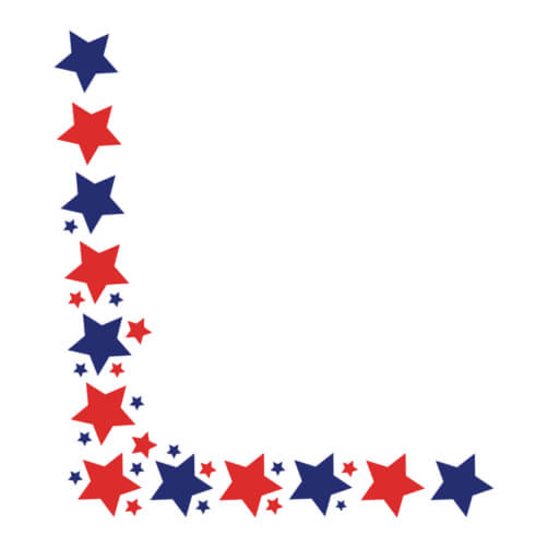Download Patriotic Decorative Border in Red, White, and Blue Borders ...