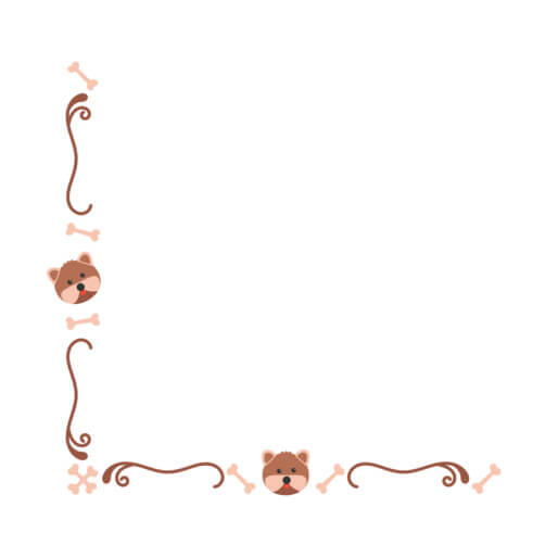 Download Cartoon Dog and Bone Border Design Borders & Corners Online ...