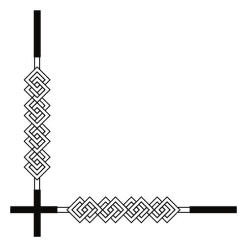 Download Intricate Black and White Geometric Border Design Borders ...