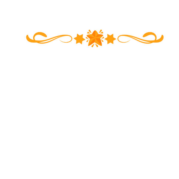 Download Decorative Border Design with Orange Swirls and Stars Borders ...