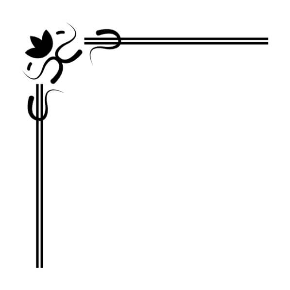 Baixe Design de Canto Estilizado com Motivo Floral Borders & Cantos ...