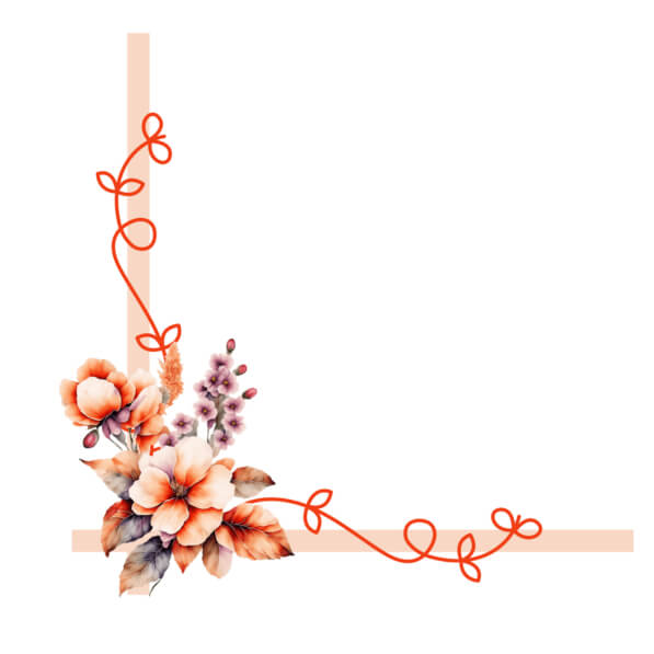 Descarga Diseño de esquina floral elegante Bordes y Esquinas En Línea ...