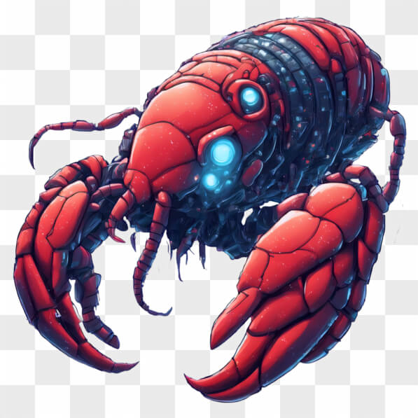 Download Futuristic Robotic Lobster with Glowing Lights Cartoons Online ...