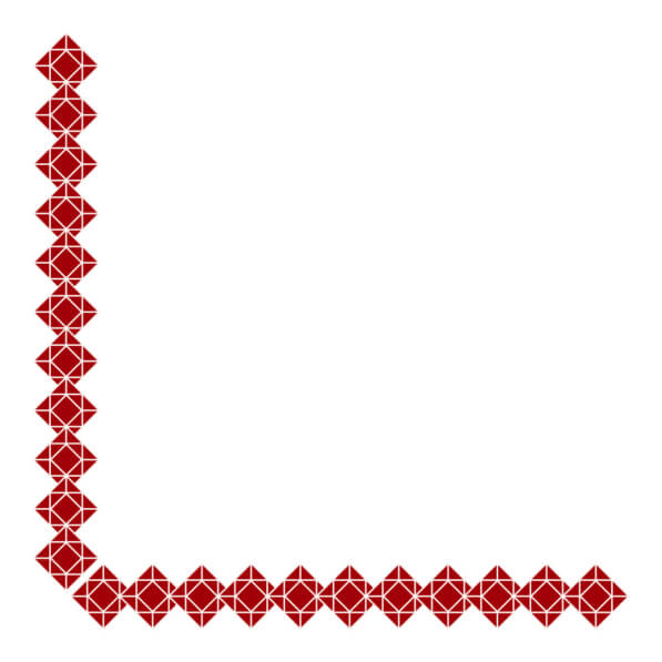 Download Geometric Abstract Design in Red Borders & Corners Online ...