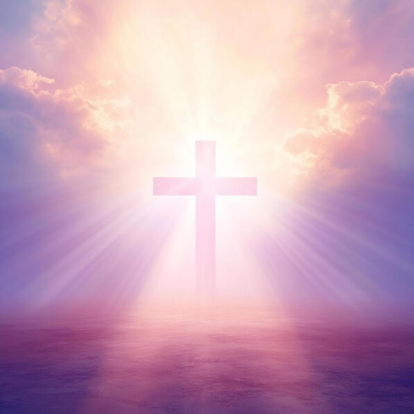 Download Luminous Cross in a Serene Landscape Backgrounds Online ...