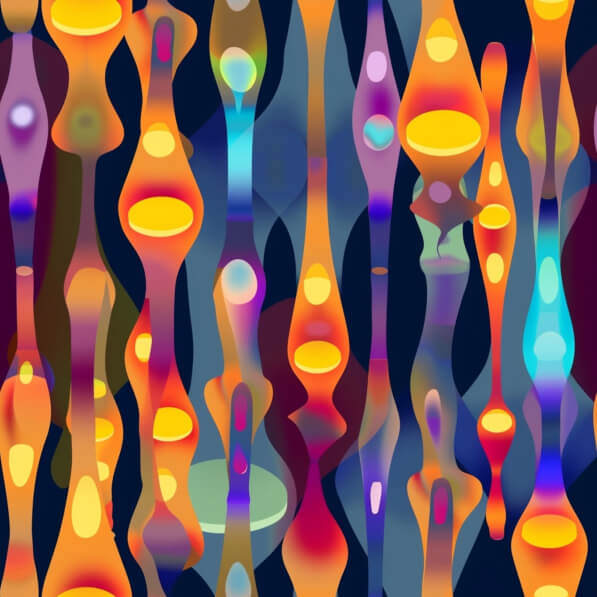 Descarga Diseño Abstracto Colorido con Formas Alargadas Patrones En ...
