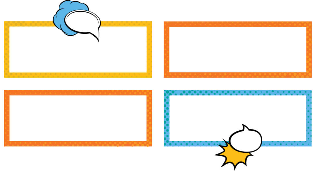 Download Blank Comic-Style Speech and Thought Bubble Frames Frames ...