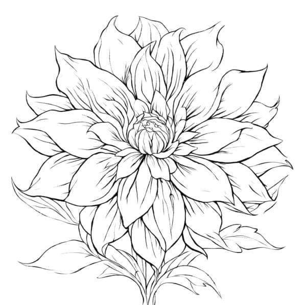 Download Intricate Line Art Flower Illustration Coloring pages Online ...