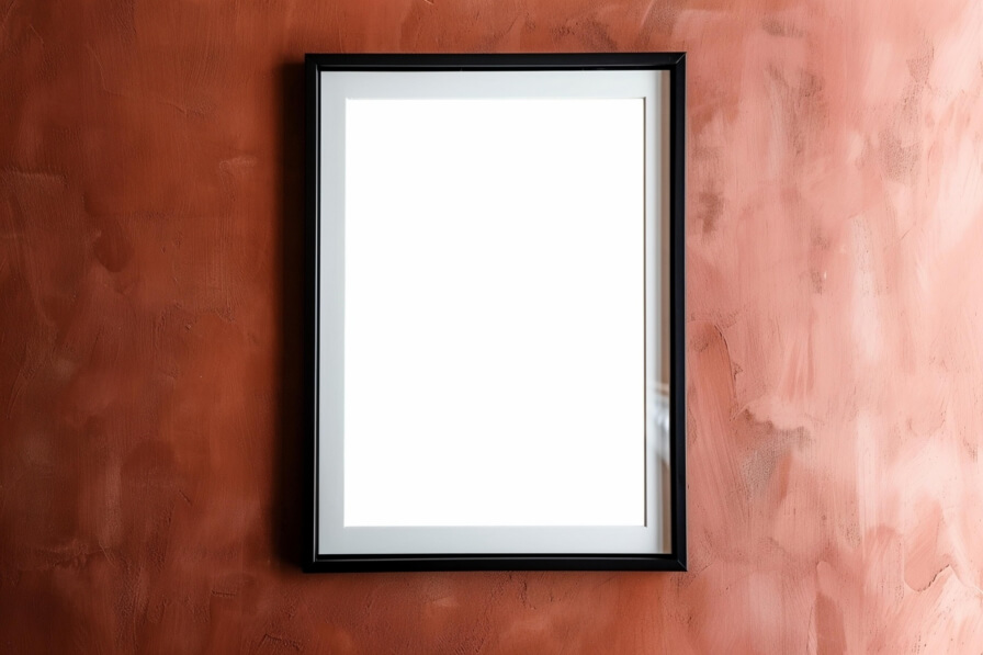 Descarga Marco de fotos en blanco en pared texturizada Mockups En Línea ...