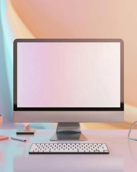 Download Modern Computer Setup with Minimalistic Design Mockups Online ...