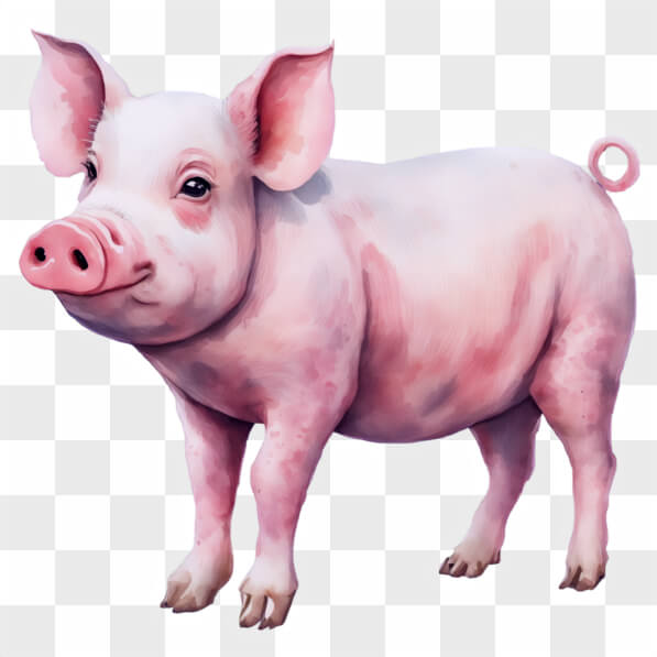 Download Charming Pig Illustration Cartoons Online - Creative Fabrica