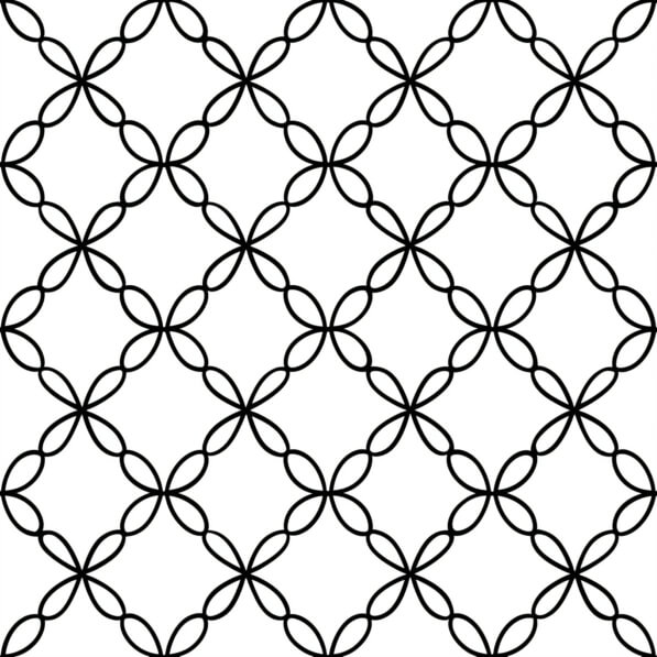 Download Stylish Black and White Pattern of Interlocking Loops Patterns ...