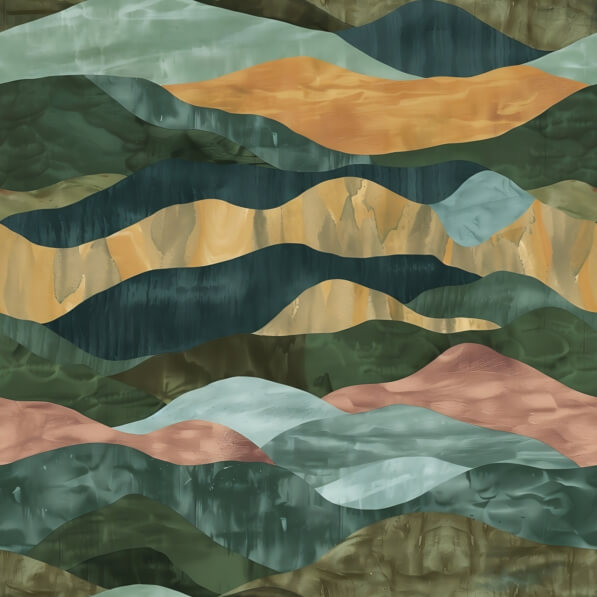 Download Colorful Abstract Design with Layered Waves Patterns Online ...