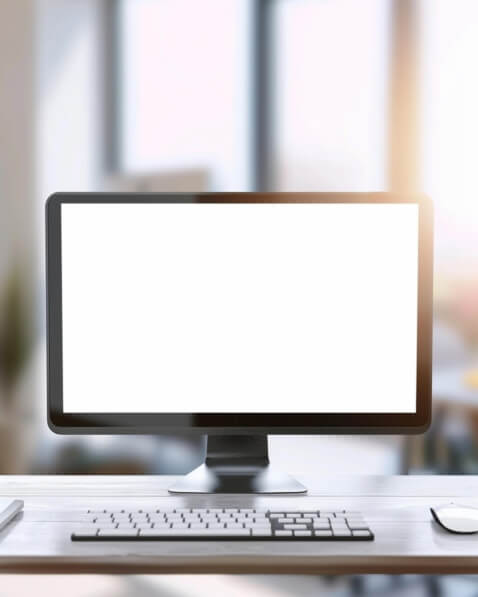 Download Modern Computer Setup in a Bright Office Mockups Online ...