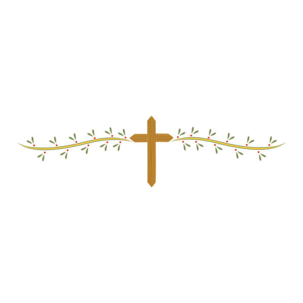 Download Wooden Cross with Leaves and Berries Borders & Corners Online ...