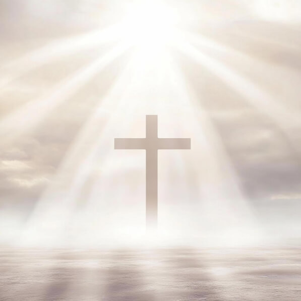 Download Cross Illuminated by Light in a Misty Atmosphere Backgrounds ...