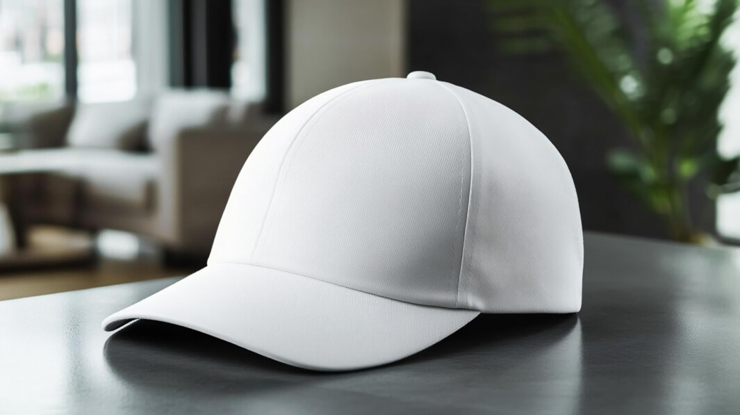 Download White Baseball Cap on a Glossy Surface Mockups Online ...
