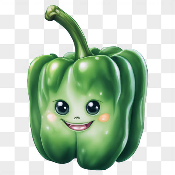 Download Cute Cartoon Green Bell Pepper Character Cartoons Online ...