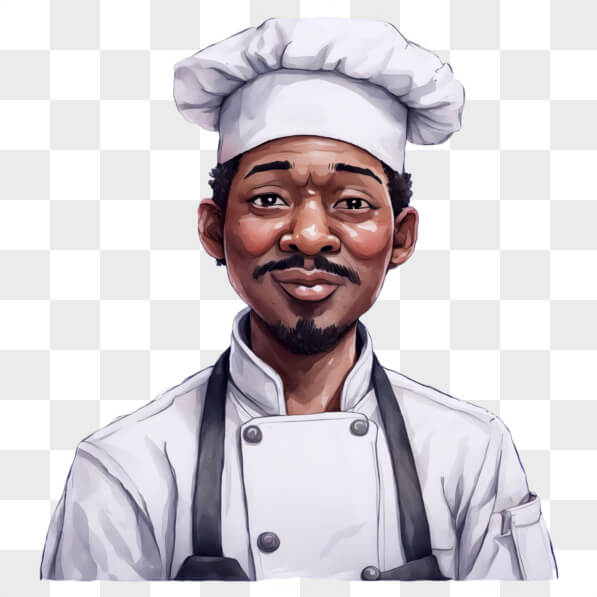 Download Smiling Chef in Traditional Attire Cartoons Online - Creative ...