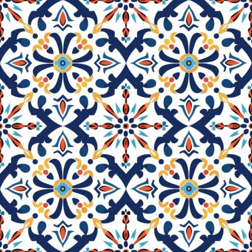 Download Decorative Tile Pattern with Floral Designs Patterns Online ...