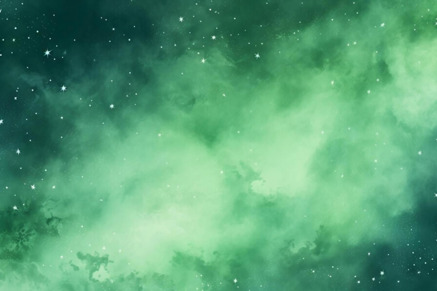 Download Green Cosmic Scene with Clouds and Stars Backgrounds Online ...