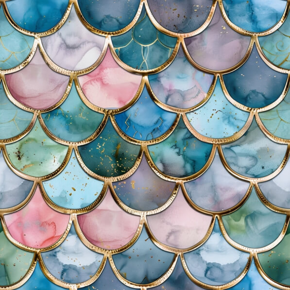 Download Colorful Abstract Watercolor Scales Patterns Online - Creative ...