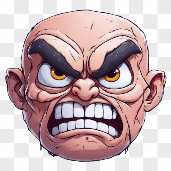Download Angry Cartoon Bald Man Illustration Cartoons Online - Creative ...