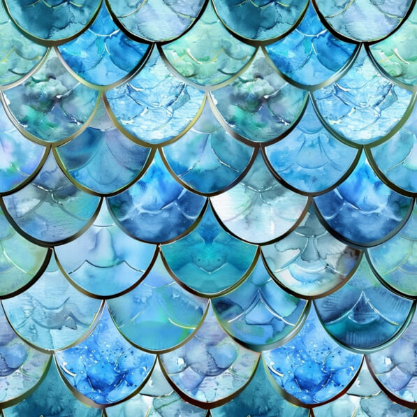 Download Abstract Fish Scales in Shades of Blue and Teal Patterns ...